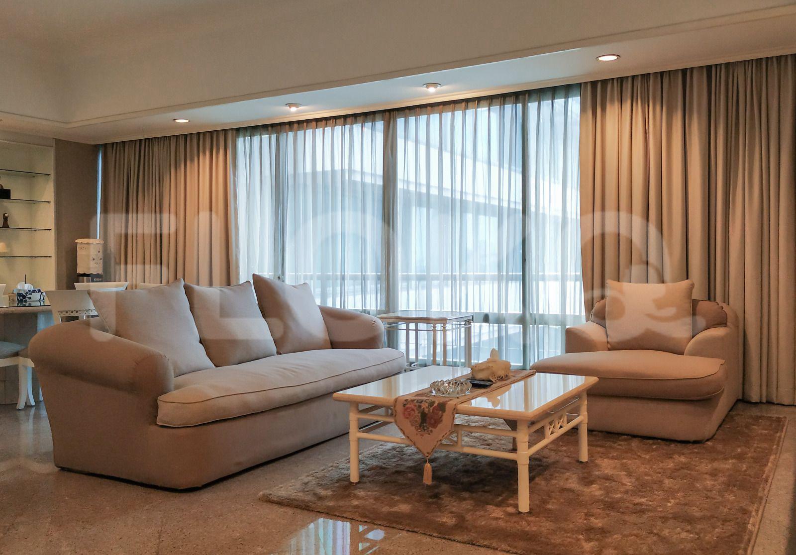 ftha1e 15th Floor | Furnished 3BR Apartment for Rent, Thamrin
