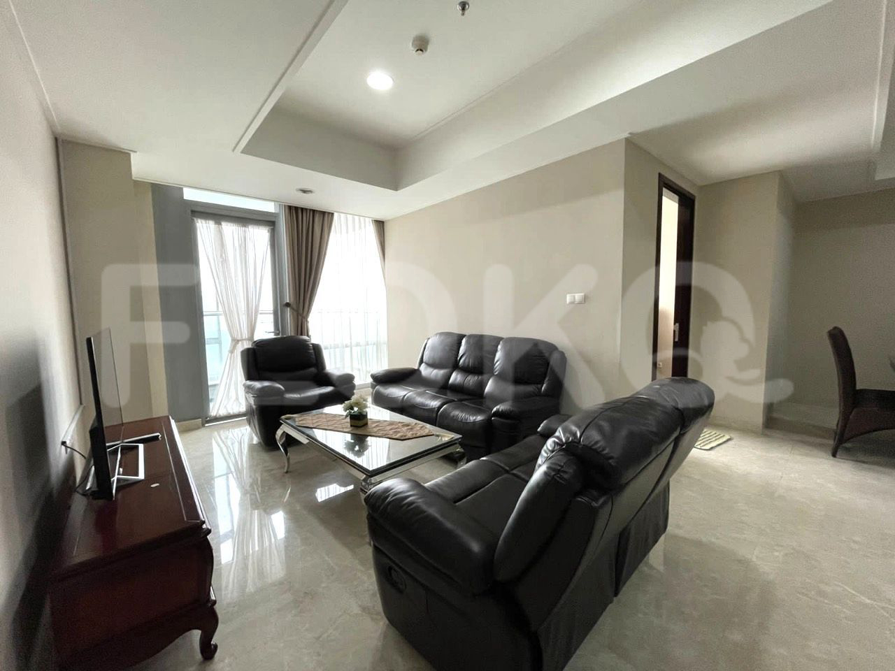 fkuf5e Lantai Tinggi | Apartemen 3BR Furnished untuk Disewa, Kuningan